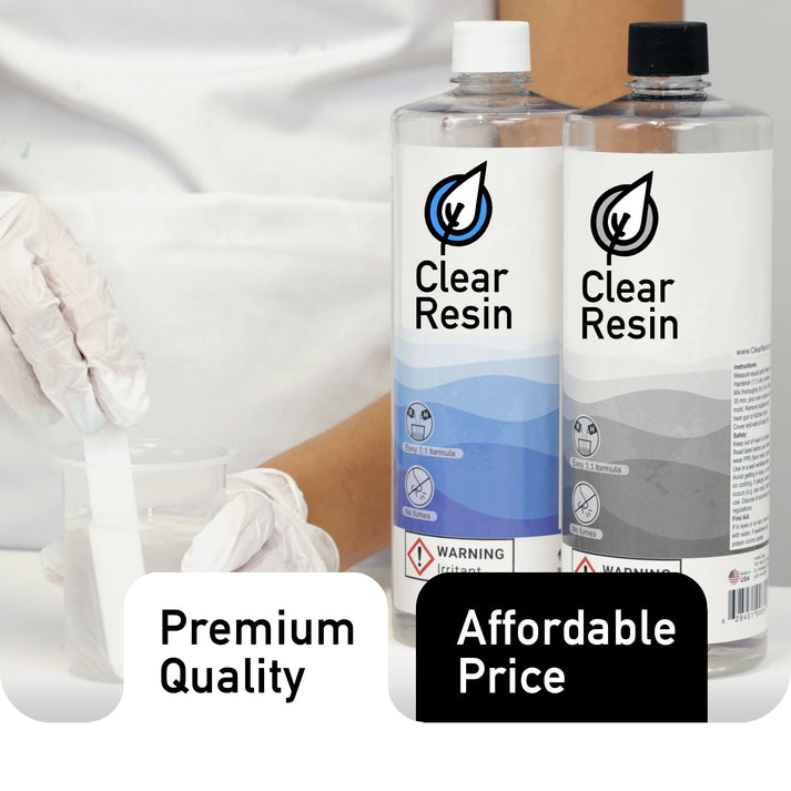 32 oz Clear Epoxy Resin Kit: High Gloss, UV Resistant, Non-Toxic, For ...